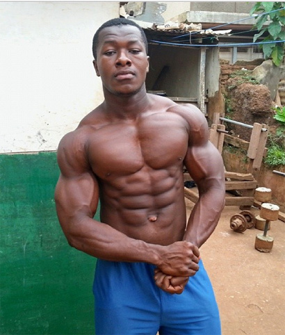 This Beast African Bodybuilder's Backyard Gym Makes Prison Workouts ...